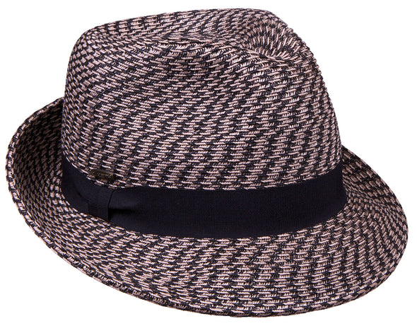 Mycubanstore item:K73A Striped Fedora hat